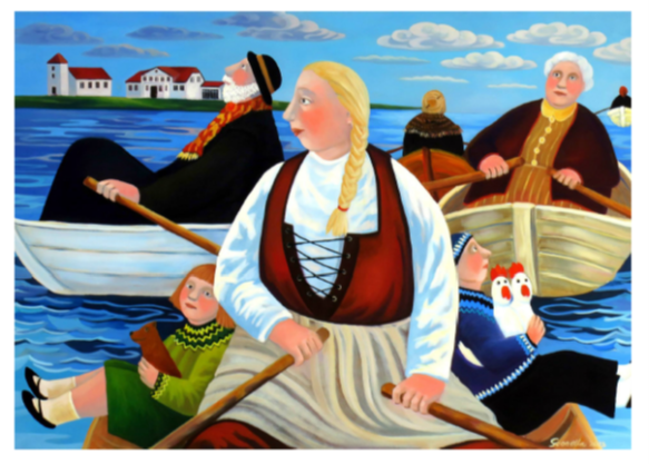 Tækifæriskort - Guð blessi Ísland | MS félag Íslands